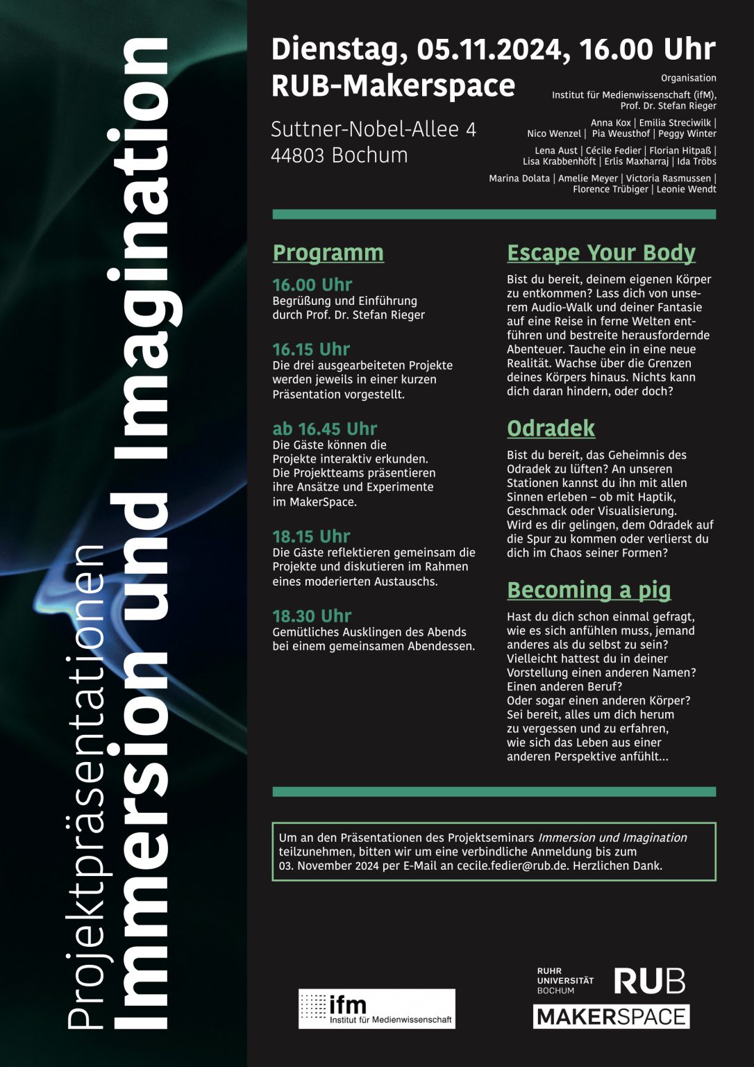 Projektpräsentation – Immersion und Imagination – IfM – Institut für ...